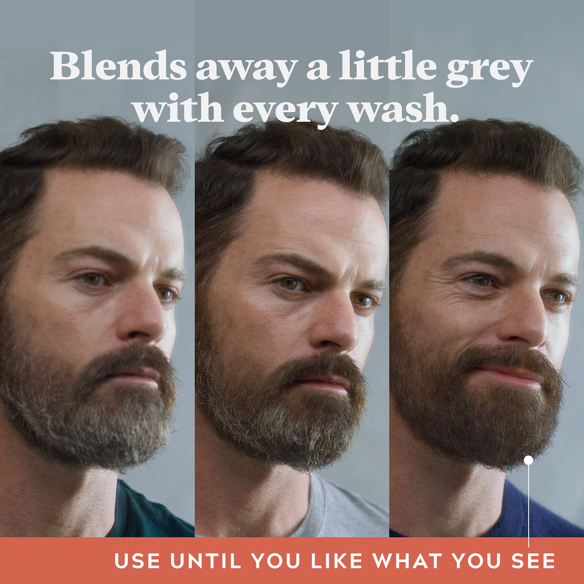 Just For Men Control GX Grey Reducing Beard Wash Shampoo, Gradually Colors Mustache and Beard, Leaves Facial Hair Softer and Fuller, 4 Fl Oz - Pack of 1
