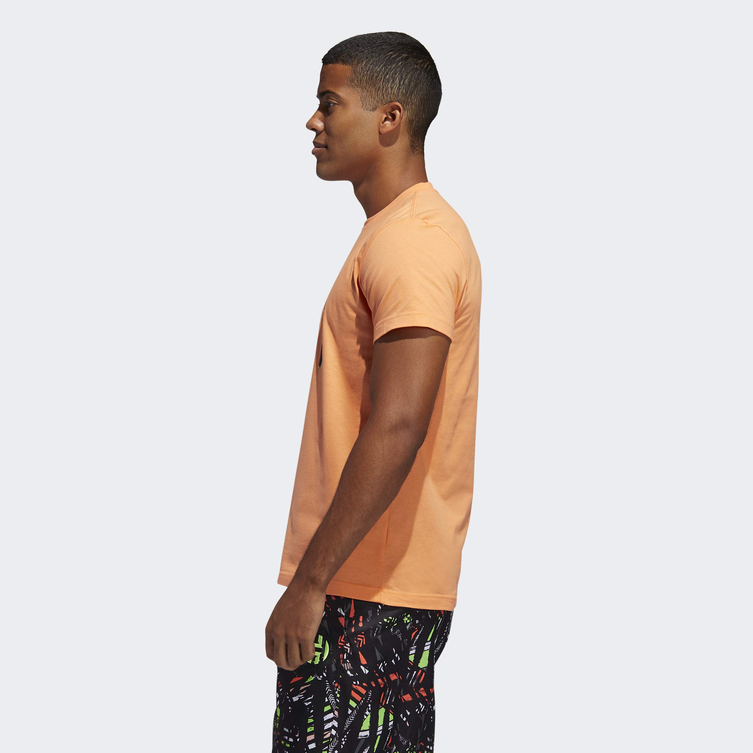 adidas Men's Harden Logo Tee Amber Tint X-Large