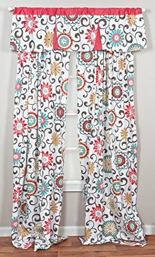 Trend Lab Waverly Floral Pom Pom Play Window Drape