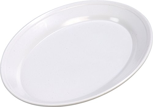 Carlisle FoodService Products ARR12002 Melamine Oval Platter, 12" Length x 8-1/2" Width x 1.07" Height, White, Large (Case of 12)