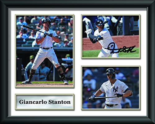 Giancarlo Stanton Reprint Signed Photo Picture Poster Framed Display Decorations Fan Gifts Memorabilia Wall Art