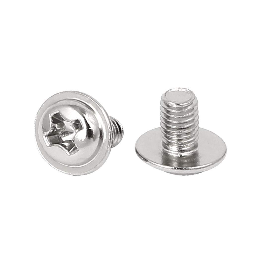 New Lon0167 Computer PC Featured Case Nickel Plated reliable efficacy Phillips Washer Motherboard Screw PWM3x5mm 300pcs(id:86a 42 69 600)