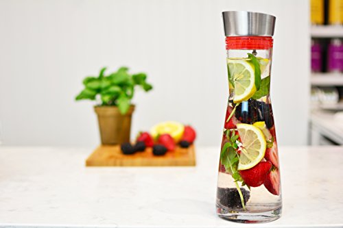 Grosche RIO Glass Water Pitcher and Drink Infuser 1000ml, 32 Oz.