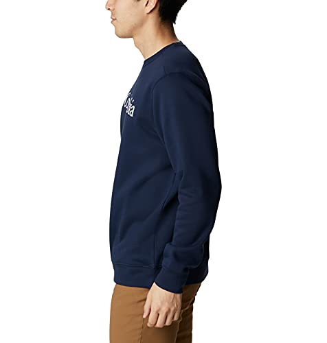 Columbia Men's Trek Crew, Collegiate Navy/White, X-Large