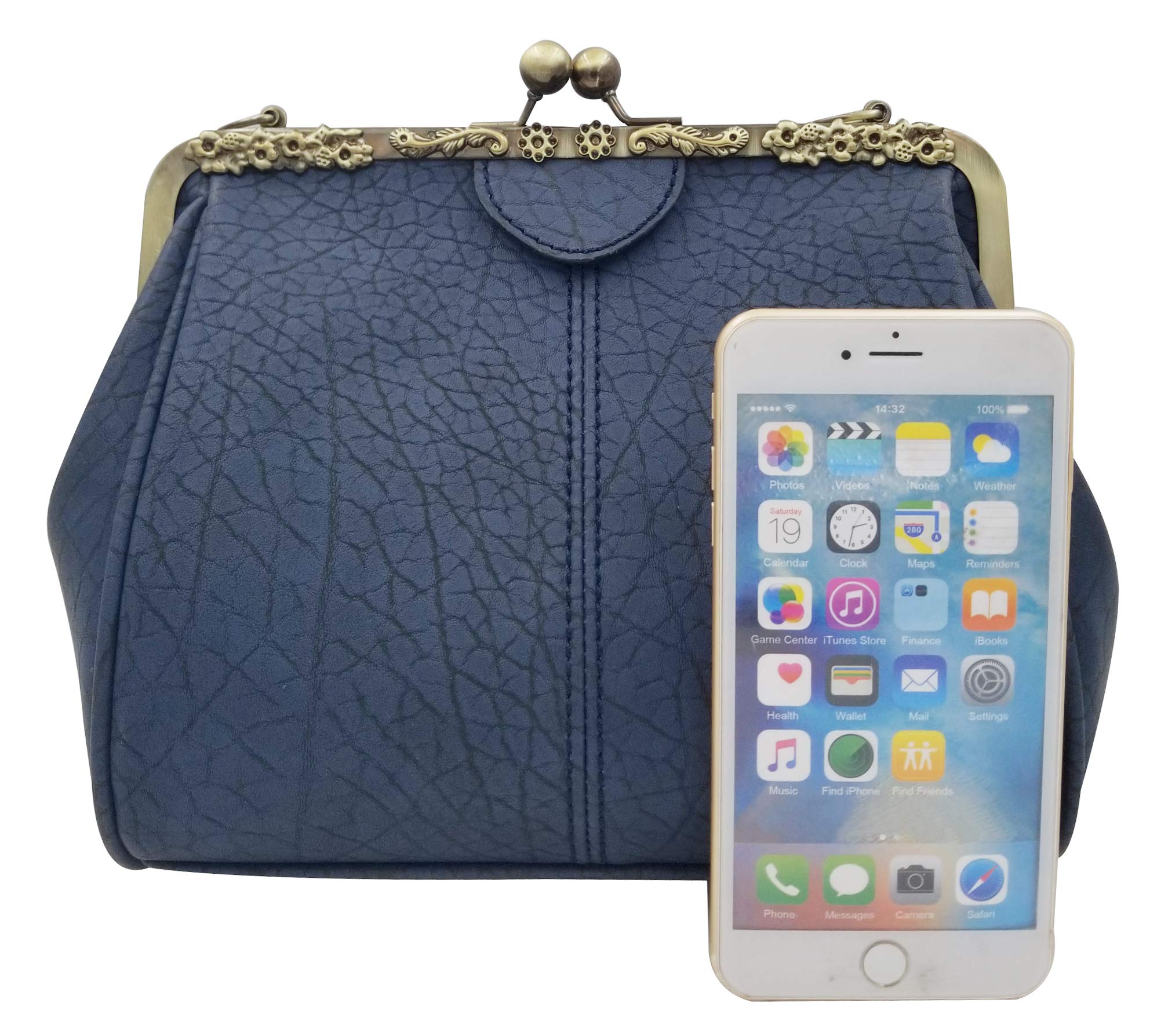 Donalworld Women Retro Hollow out PU Leather Handbag L Fbg