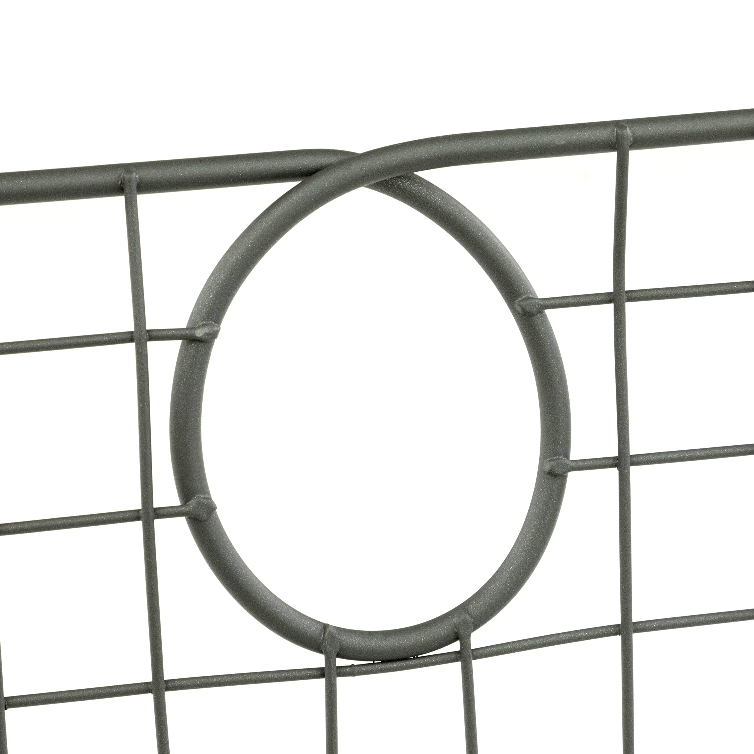 Spectrum Teardrop Wire Large Basket (Industrial Gray) - Storage Bin & Décor for Bathroom, Closet, Pantry, Under Sink, Toy, Shelf, Kitchen, & Nursery Organization