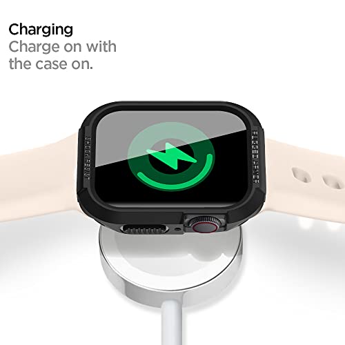 Spigen Rugged Armor Designed for Apple Watch Case Series 8/SE2/7/6/SE/5/4 45mm/44mm - Black