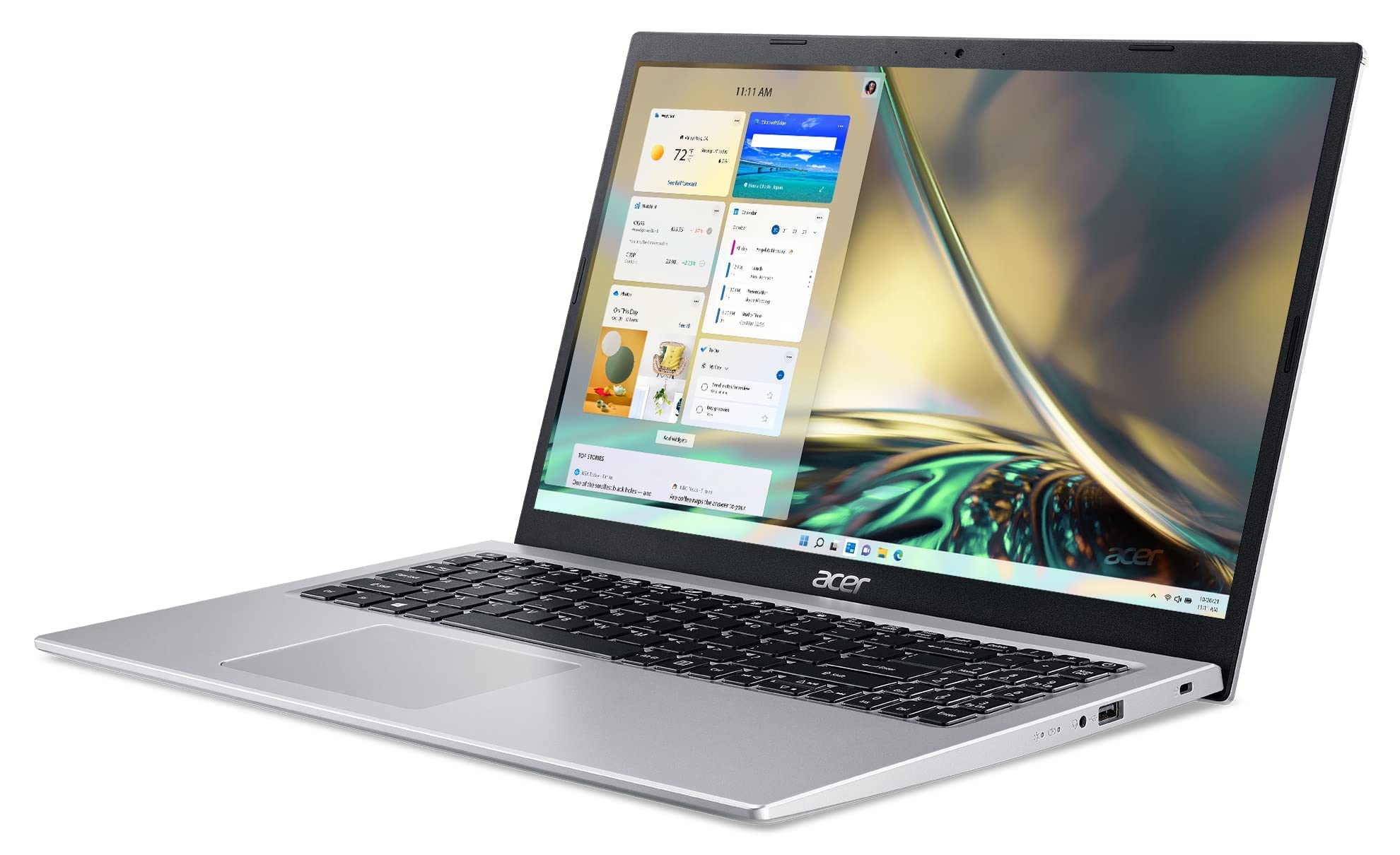 Acer Aspire 5 Slim Laptop, 15.6 inch Full HD IPS Display, Intel Core i3-1115G4 Up to 4.1GHz (Beat i5-1030G7) Processor, 20GB RAM, 1TB SSD, WiFi 6, Windows 11 Home in S Mode, Bundle with JAWFOAL