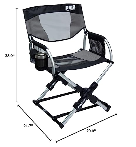 GCI Outdoor Pico Arm Chair Outdoor Folding Camping Chair With Carry Bag