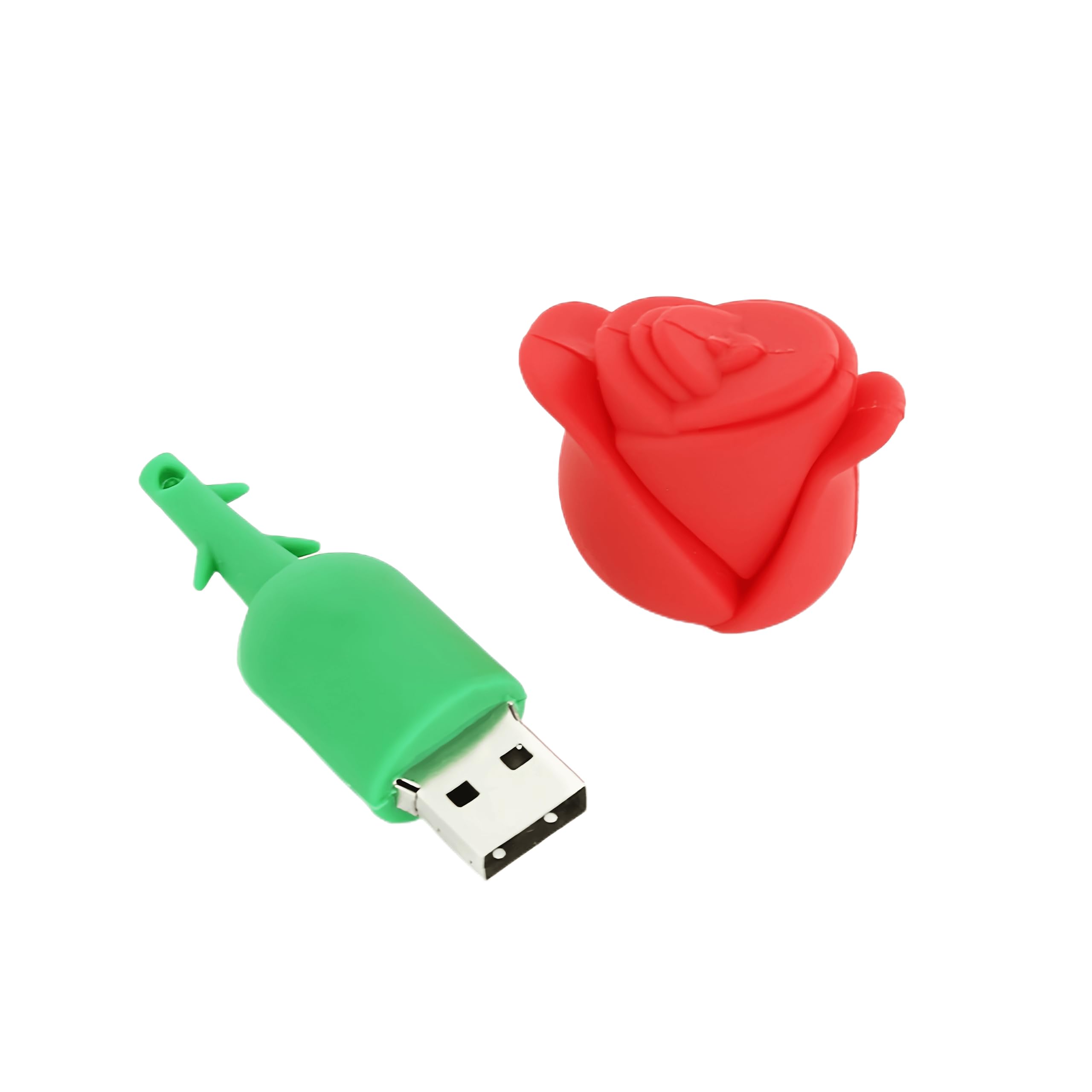 WooTeck 128GB Cartoon Lovely Rose Flower USB Flash Drive