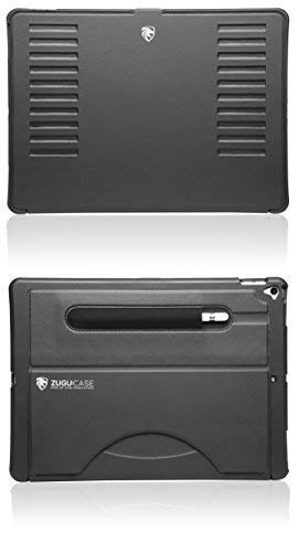 ZUGU CASE 2017/2015 iPad Pro 12.9 inch (Old Model) 1st & 2nd Gen Case Prodigy X, Very Protective But Thin, Convenient Magnetic Stand, Sleep/Wake Cover for Men & Women, Black