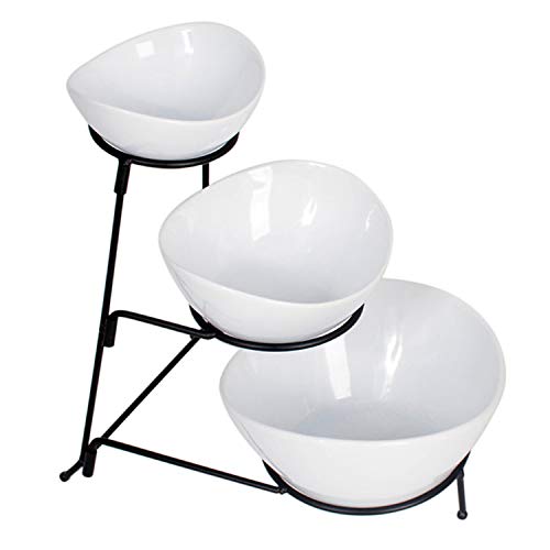 Gibson 92702.04 Server Set, 3 Tier, Black