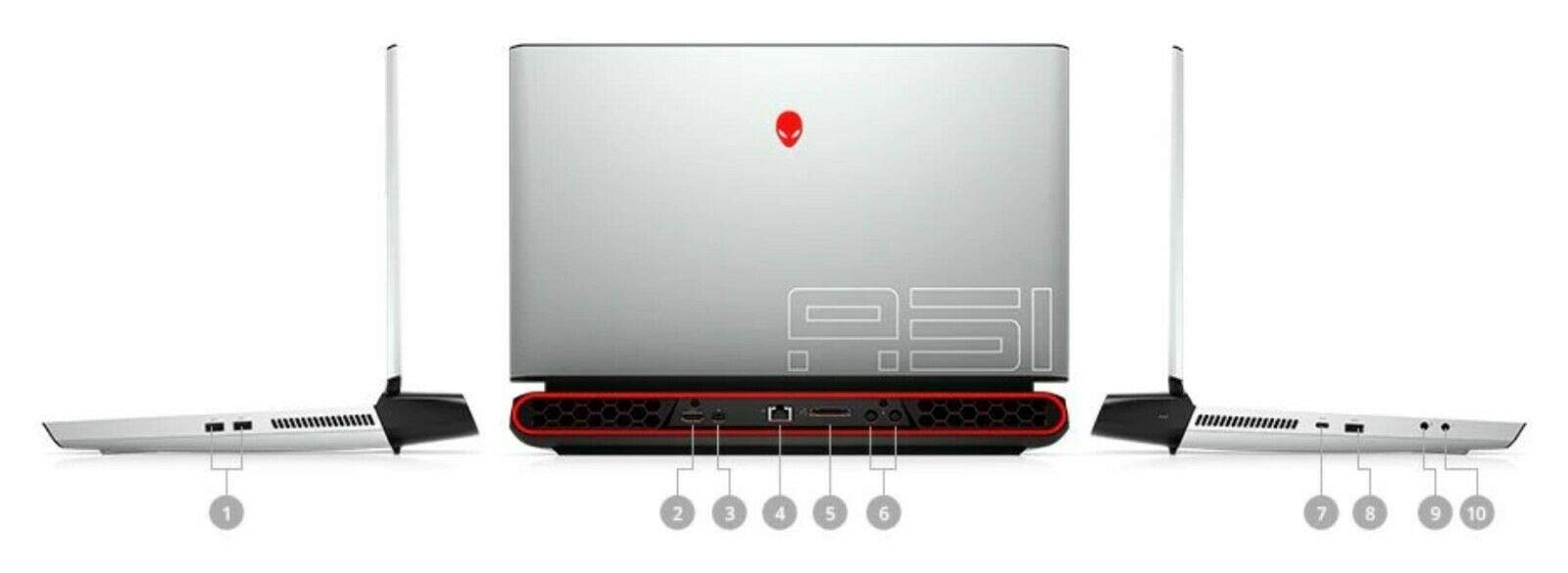 Dell Alienware Area 51M Laptop, 17.3-inch FHD (1920 x 1080), 9th Gen Intel Core i9-9900K, 32GB (2x16GB) RAM, 2 X 512GB SSD (RAID0) + 1TB (+8GB SSH SSHD, NVIDIA GeForce RTX 2080, Windows 10 (Renewed)