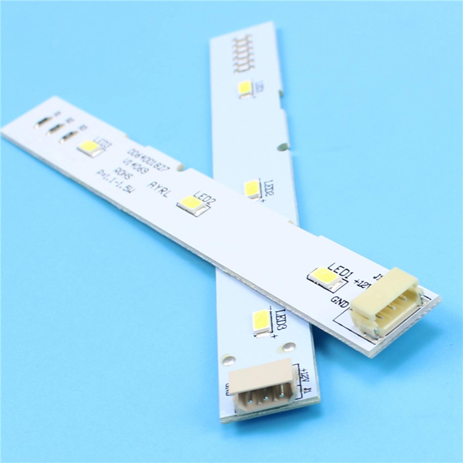 HMHAMA 2PCS Refrigerator Freezer LED light Board Compatible for Haier Refrigerators Front-door LED Light Board Replacement BCD-575WDBI 0064001827