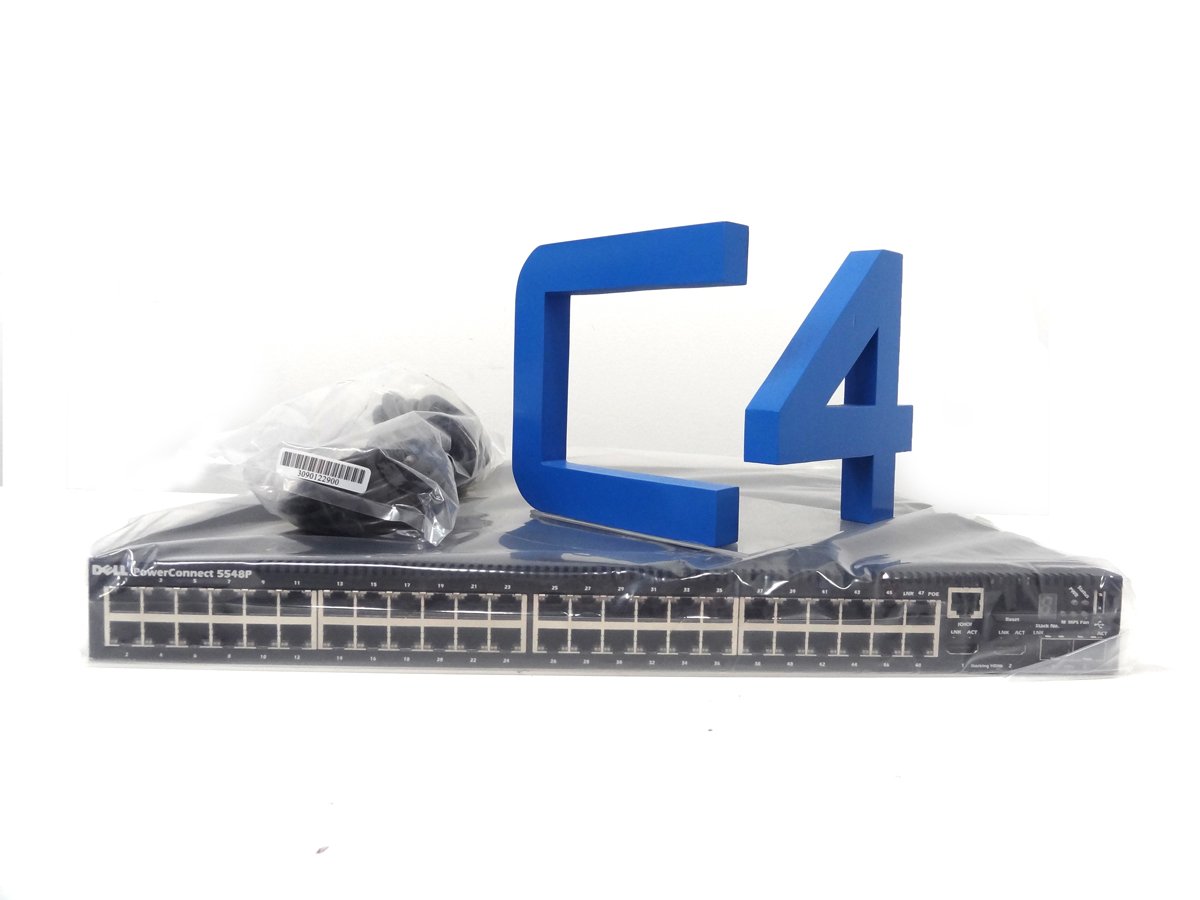 Dell PowerConnect 5548P Switch - 48 Ports - Manageable - 48 x POE - Stack Port - 2 x Expansion Slots - 10/100/1000Base-T - PoE Ports - Rack-mountable