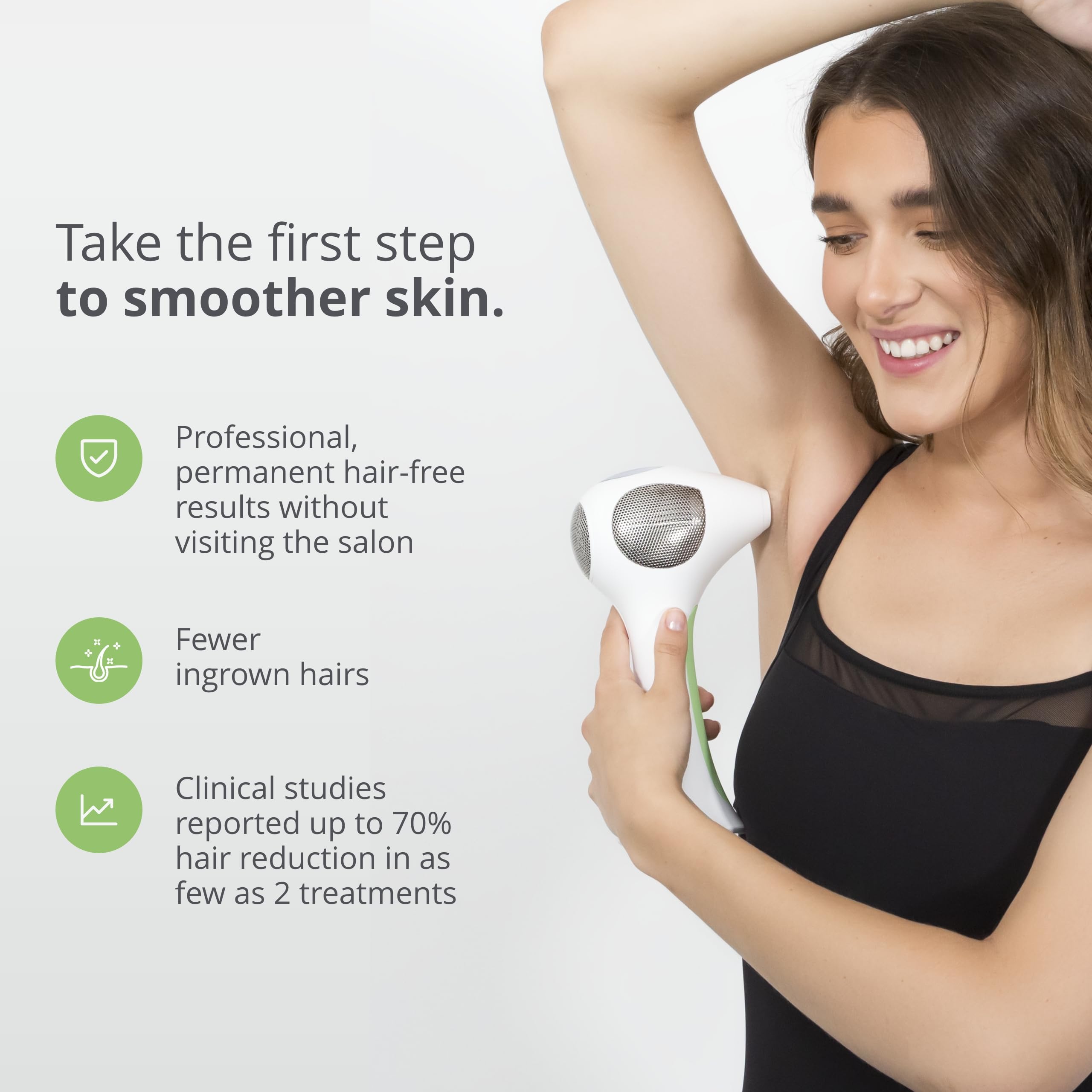 Tria Hair Removal Laser 4X - Safe At-Home Laser Hair Removal for Women and Men - Green