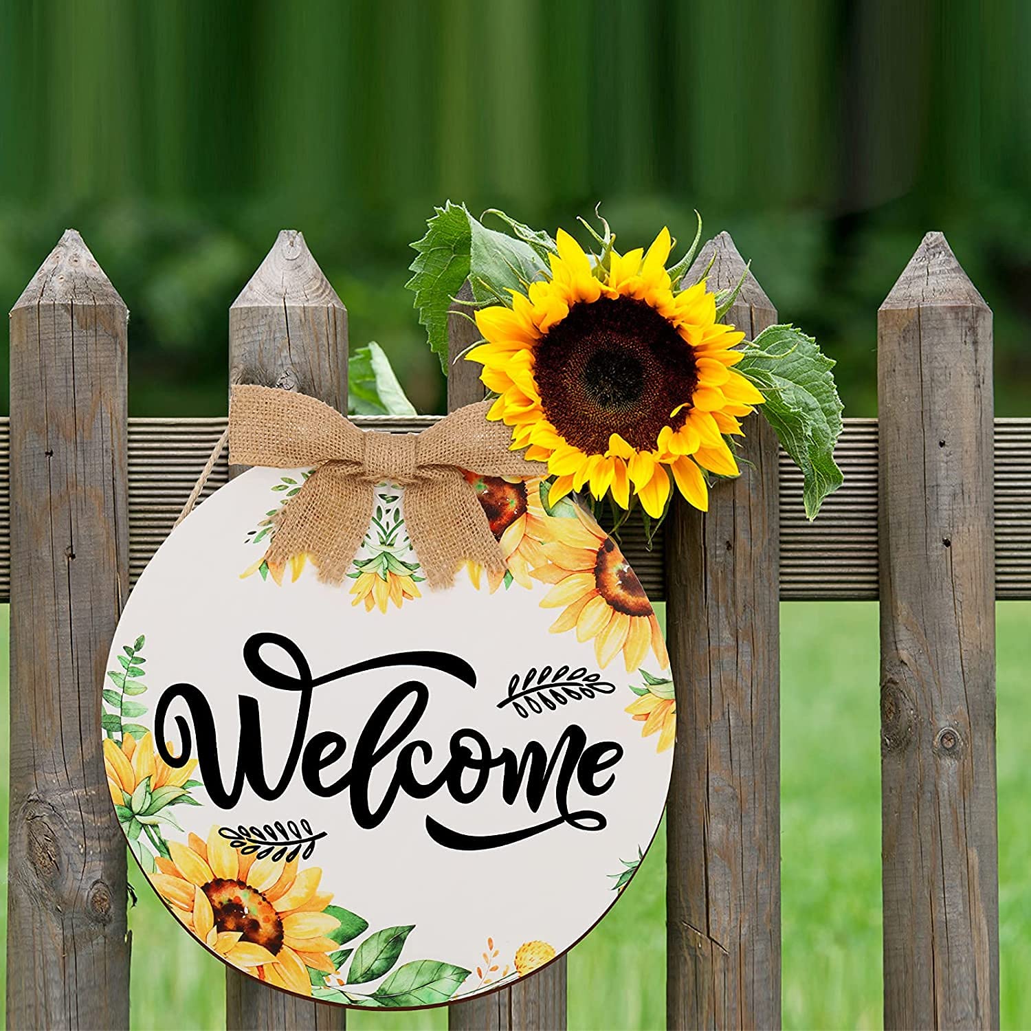 Eeypy Butterfly Pollinator Friendly Garden Sign Wood Signs for Home D¨¦cor 12x12 I NCH