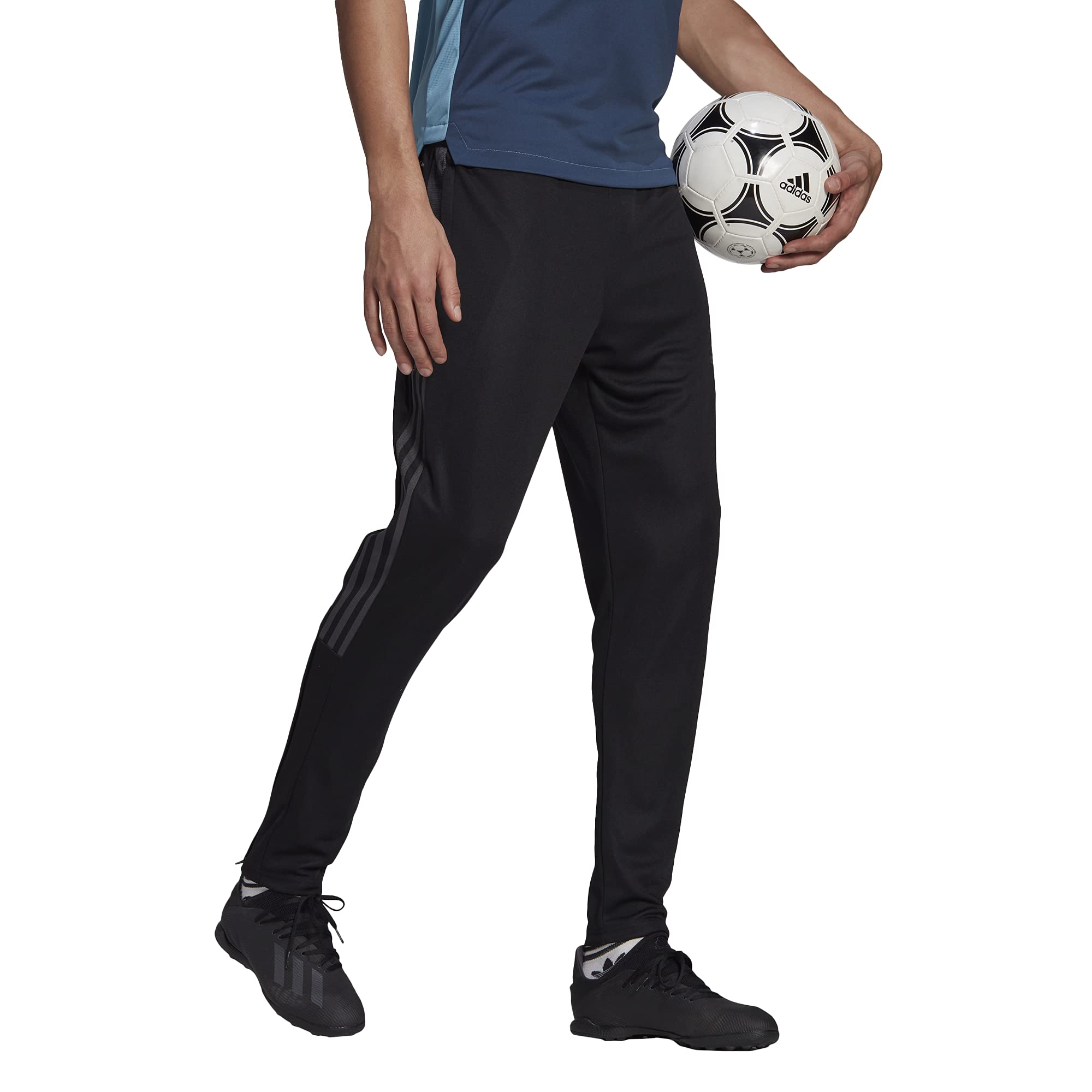 adidas Men's Tiro 21 Track Pants, Black/Dark Grey Heather, 3X-Large Big