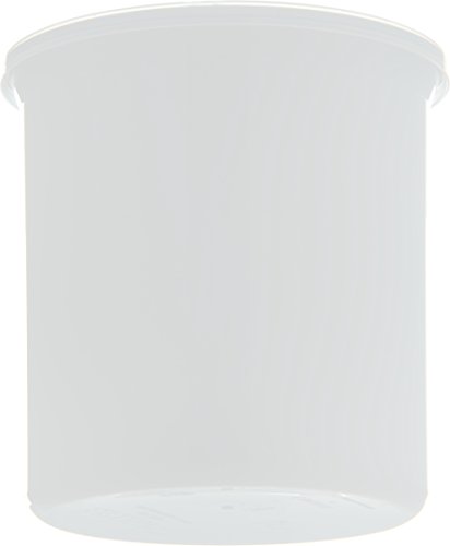 Carlisle FoodService Products Classic⢠Round Storage Container with Lid, 1.2 Quart Crock, White