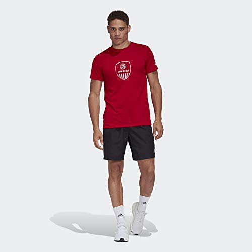adidas Men's USA Volleyball Short Sleeve Tee Aeroready Team Power Red Large