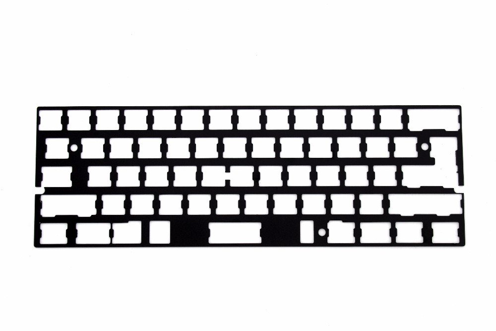 YMDK Universal Anodized Aluminum Plate Positioning Board Plate Support ISO ANSI for GH60 PCB 60% Keyboard DIY