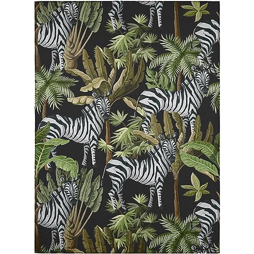 Dalyn Rugs Indoor/Outdoor Tropics TC13 Black Washable 8' x 10' Rug