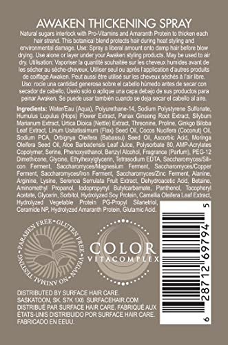 Surface Hair Awaken Thickening Spray, Pre-Style Conditioning and Protection, 4 Fl. Oz.