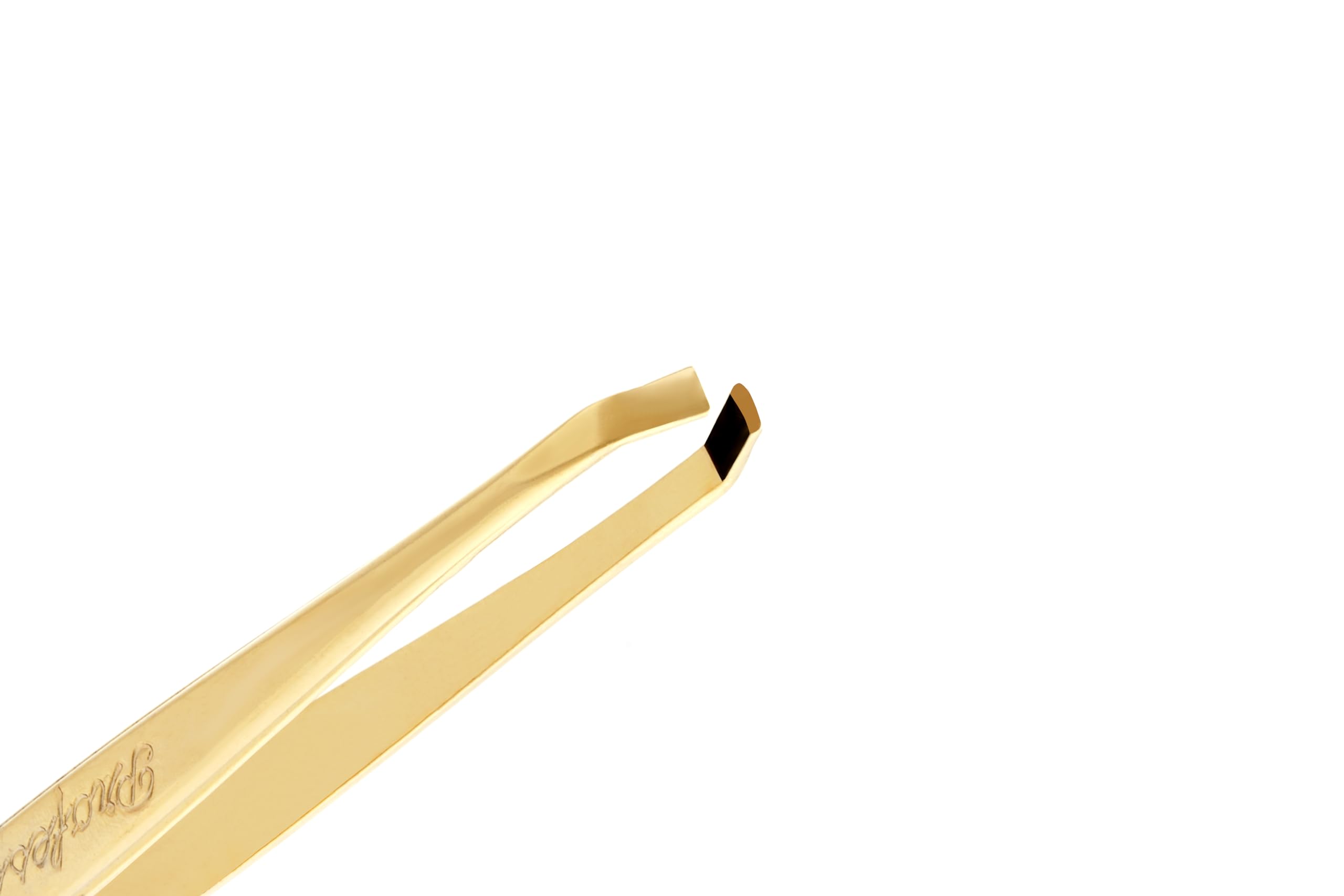 Solingen Stainless Steel Professional Slanted Tip Tweezers | Best Shaped for Eyebrows Extensions Chin Cheek Face Facial Hair | Made in Germany