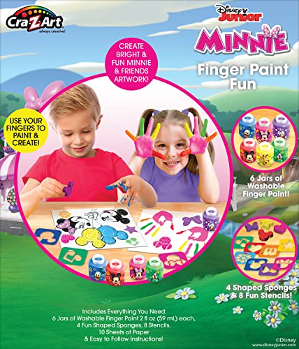 Disney Cra-Z-Art Minnie Mouse & Friends Finger Paint Fun by Cra-Z-Art - Amazon Exclusive, 1 Count (Pack of 1)