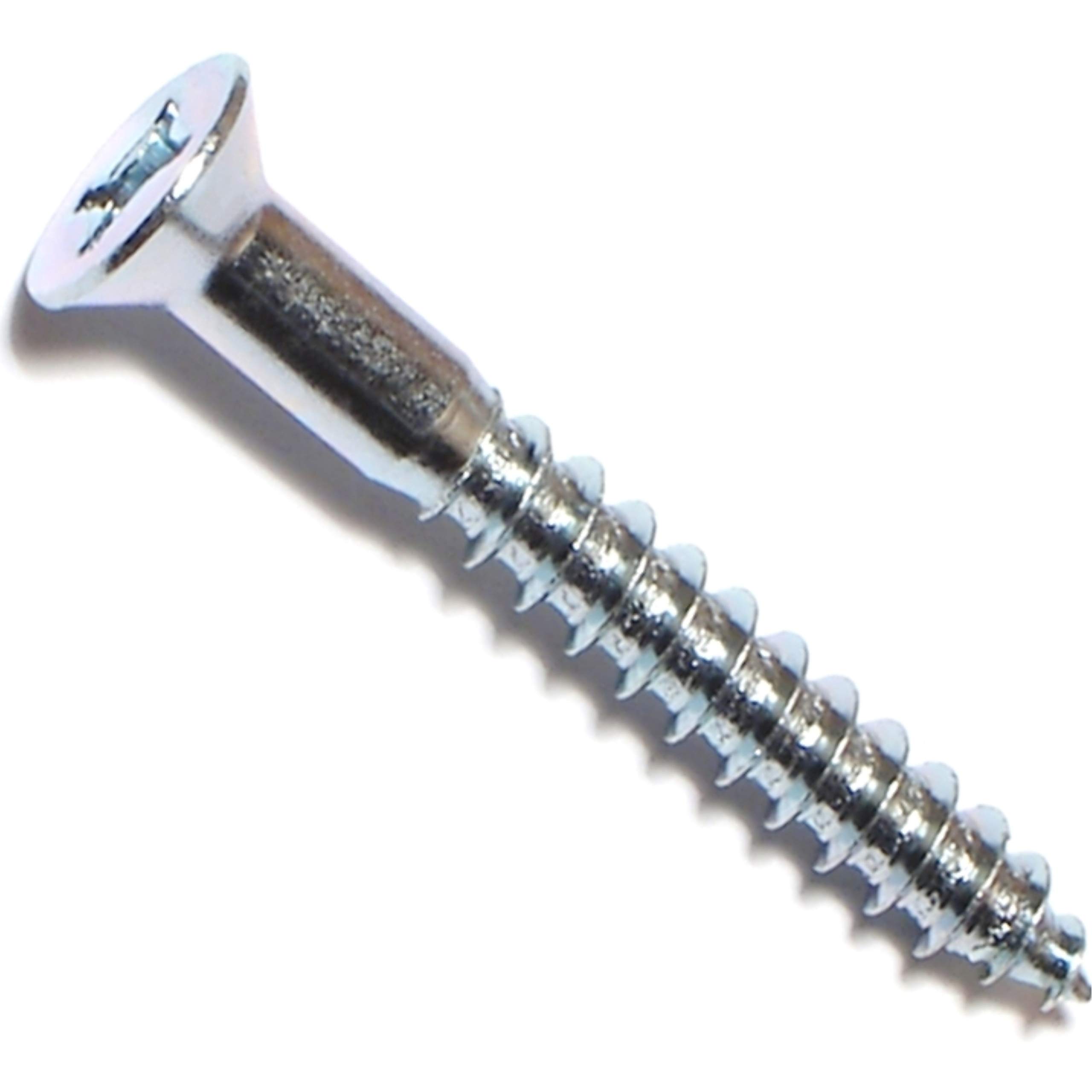 Hard-to-Find Fastener 014973293482 Phillips Flat Wood Screws, 12 x 1-3/4, Piece-100 , zinc