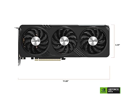 Gigabyte GeForce RTX 4060 Gaming OC 8G Graphics Card, 3X WINDFORCE Fans, 8GB 128-bit GDDR6, GV-N4060GAMING OC-8GD Video Card
