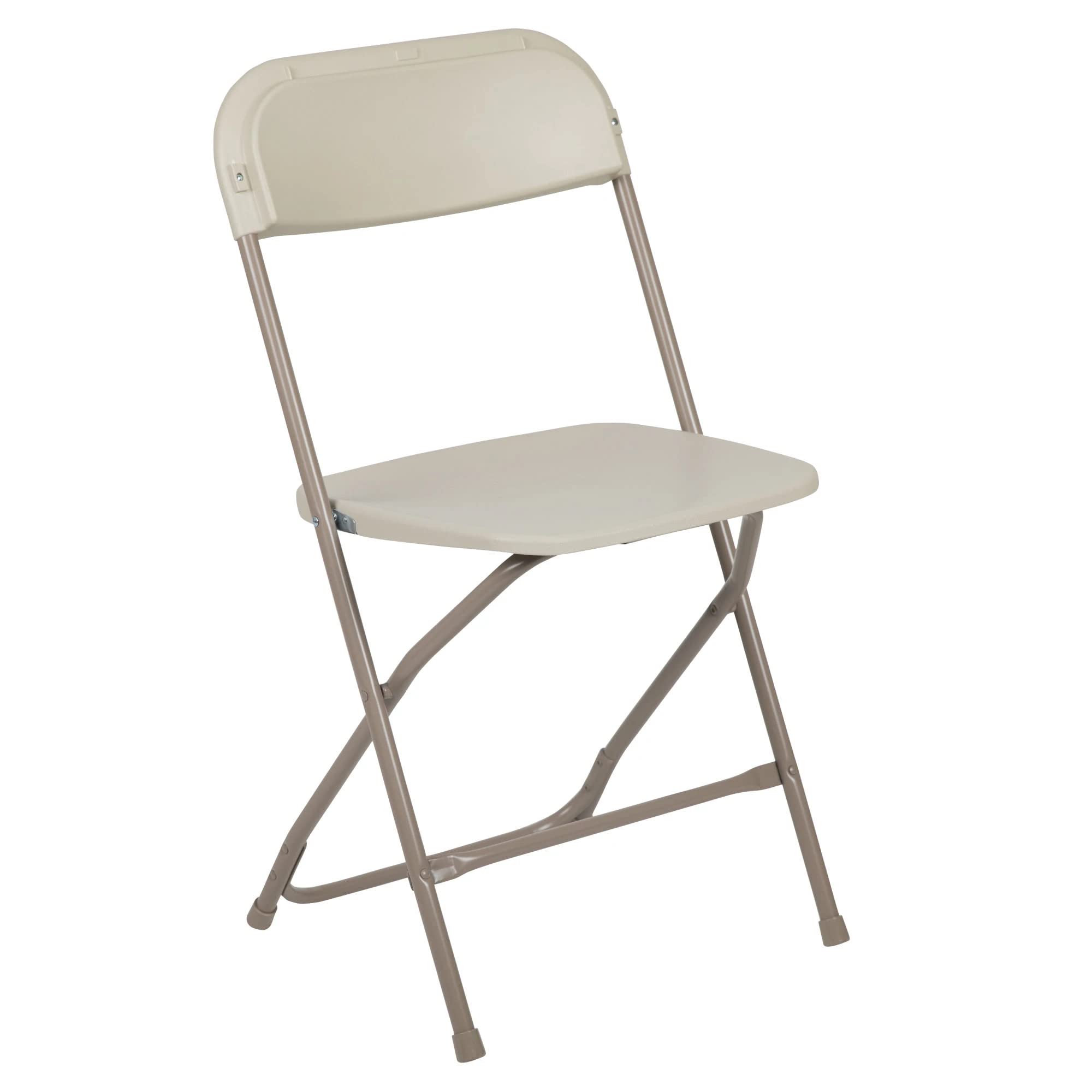 Flash Furniture Hercules Series Plastic Folding Chair - Black - 650LB Weight Capacity Comfortable Event Chair - Lightweight Folding Chair