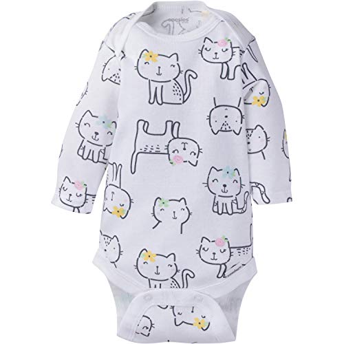 Onesies BrandUnisex Baby6-Pack Long Sleeve Bodysuitscats12 Months