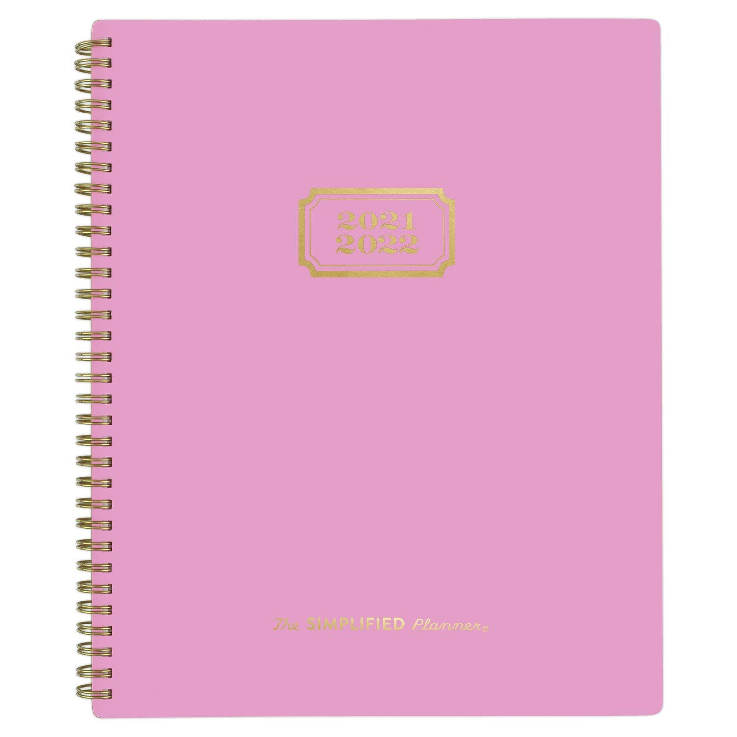 Academic Planner 2021-2022, Simplified by Emily Ley for AT-A-GLANCE Weekly & Monthly Planner, 8-1/2" x 11", Large, for School, Teacher, Student, Pink (EL65-905A)