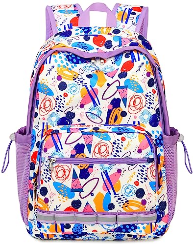 CAMTOP Elementary Backpack for Kids Girls Backpack Middle School Bookbags Causal Daypack Travel (Graffiti Backpack)