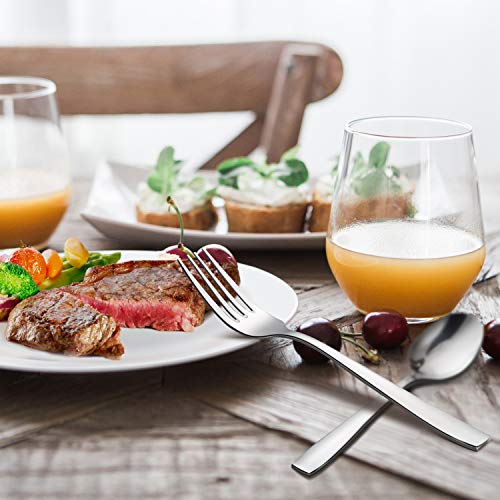Hiware 12-piece Dinner Forks, Extra-Fine Stainless Steel Forks for Home, Kitchen or Restaurant, Mirror Finish, Dishwasher Safe, 8 Inches