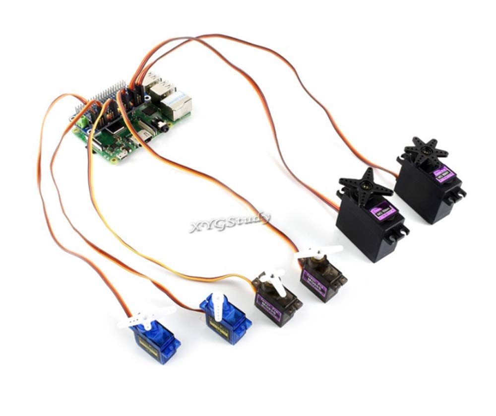 Servo Driver HAT 16-Channel 12-bit I2C Interface PWM Outputs for Jetson Nano Raspberry Pi Zero/Zero W/Zero WH/2B/3B/3B+/4B Supports SG90 MG90S MG996R etc @XYGStudy