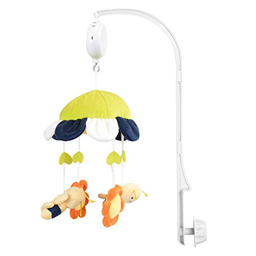HLEEDUO 28 inche Baby Mobile arm for cirb with Music Box Motor,Crib Mobile arm Mobile Holder for Crib,nursey Mobile arm with Mobile Motor