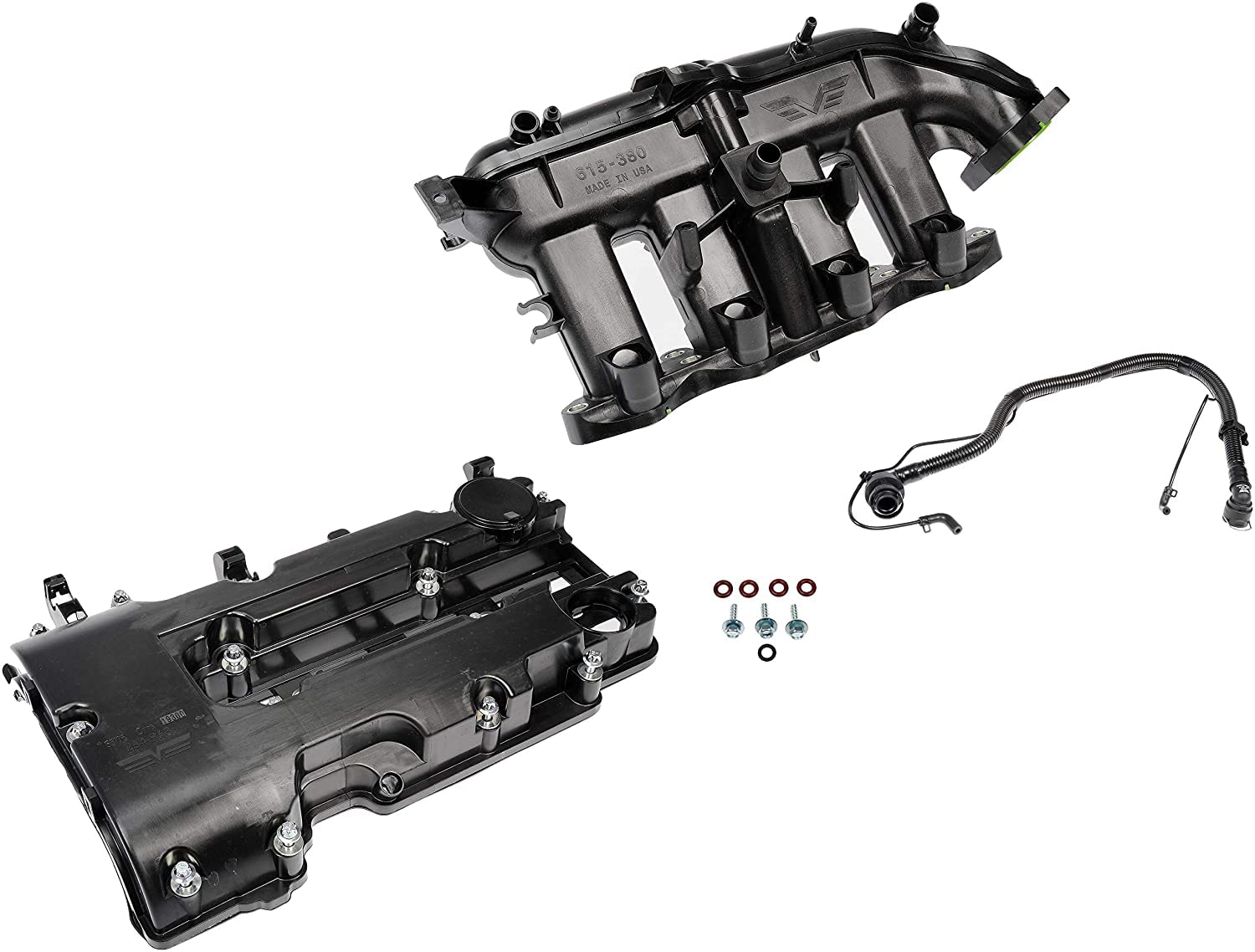 Dorman 615-380KIT Intake Manifold and Valve Cover Kit Compatible with Select Buick/Chevrolet Models (OE FIX)