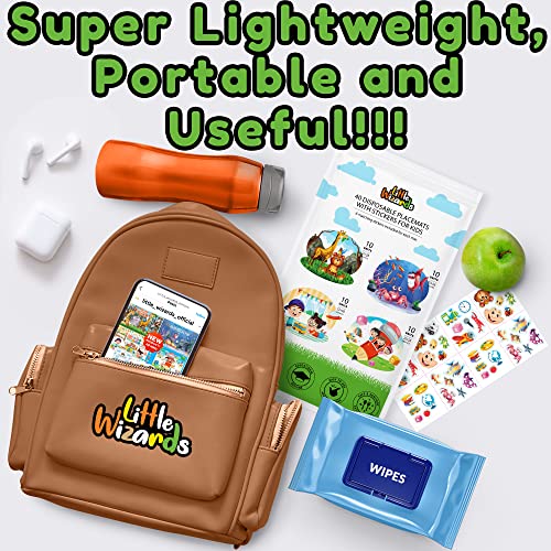 Disposable Placemats for Baby with Stickers - Kids Placemats for Dining Table - Disposable Placemats for Kids That Stick - Toddler Placemats for Dining Table - Baby Placemat Plastic Placemats for Kids