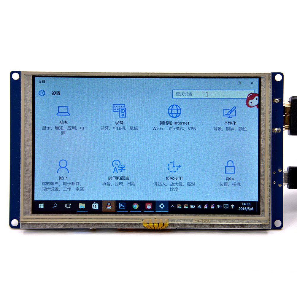 GeeekPi 5 inch HDMI Monitor LCD Resistive Touch Screen 800x480 LCD Display USB Interface for Raspberry Pi 4 Model B, Pi 3/2 Model B/B+ & Banana Pi (Plug and Play Free Driver)