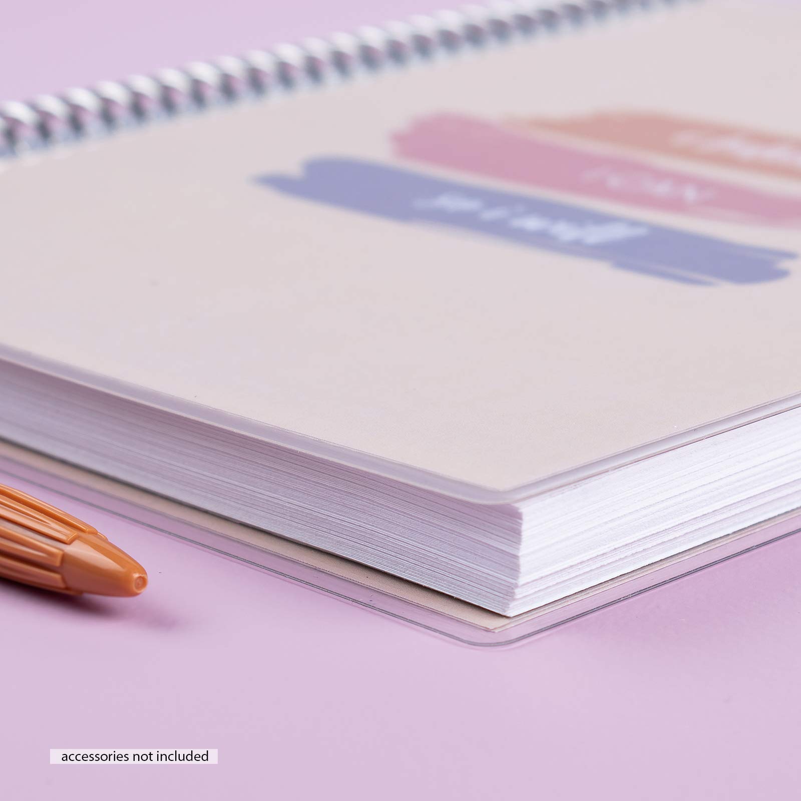 7" x 9" Spiral Bound College Ruled Notebook - Empowering Quotes. 160 Lined Page Note Taking & Writing Notebook. 80Lb Thick Mohawk Paper. Stickers Included by Erin Condren.