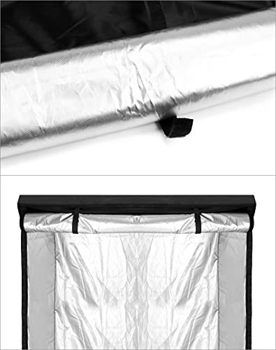 Qwork Storage Shelving Unit Cover, Wire Rack Cover for Shelf 36X14X72in, 210D Oxford Cloth, to Keep Rack Clean, for Your Home, Office, Storage and Garage, Black Cover Only