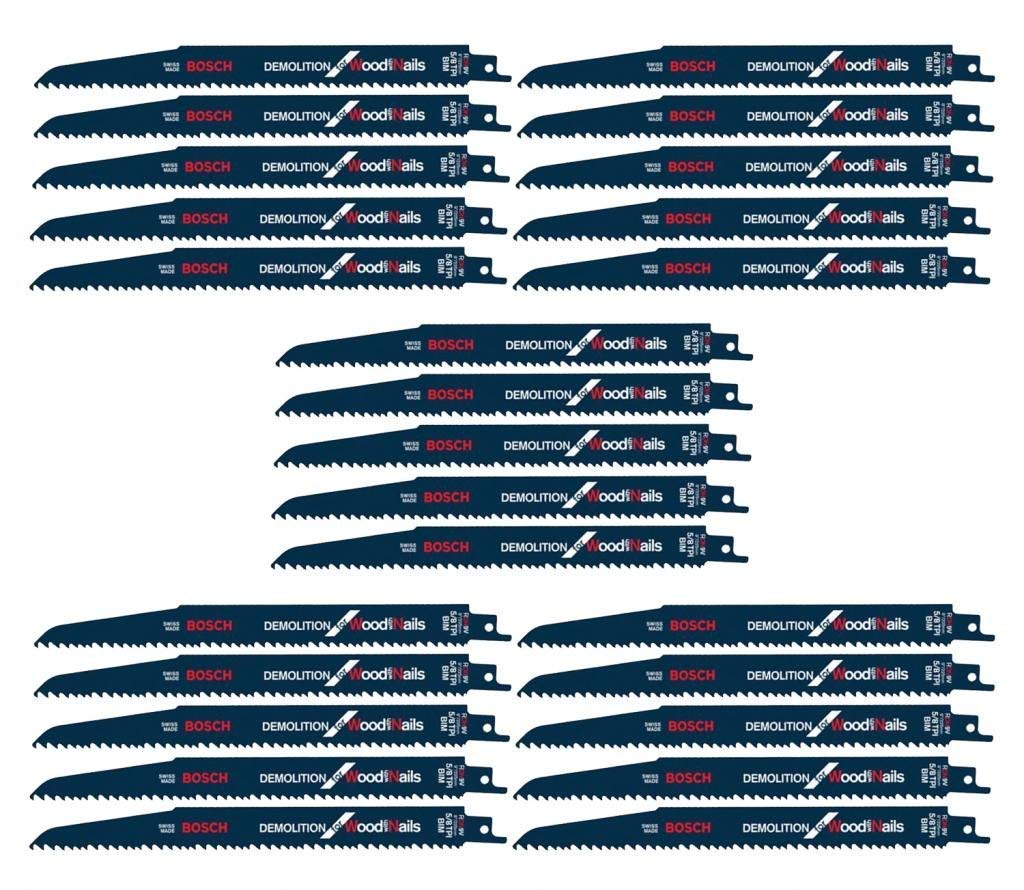 Bosch RDN9V 25P 9-Inch 5/8T Demolition reciprocating Saw Blades - 25 Pack