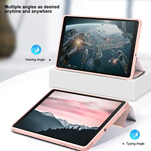 PIXIU compitable with Samsung Galaxy Tab A 8.0 2019 Case T290 T295, Slim Lightweight Stand Folio PU Leather Case for Tab A 8.0 2019 without S Pen Model SM-T290 (Wi-Fi) SM-T295 (LTE) (Purple Marble)