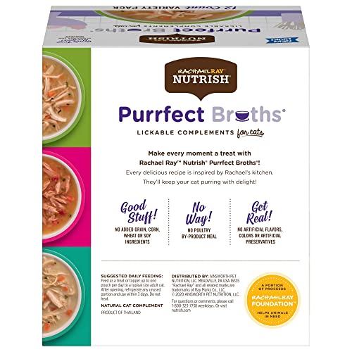 Rachael Ray Nutrish Grain Free Chicken and Tuna Recipe Variety Pack Wet Cat Food, 1.4 oz., Count of 12