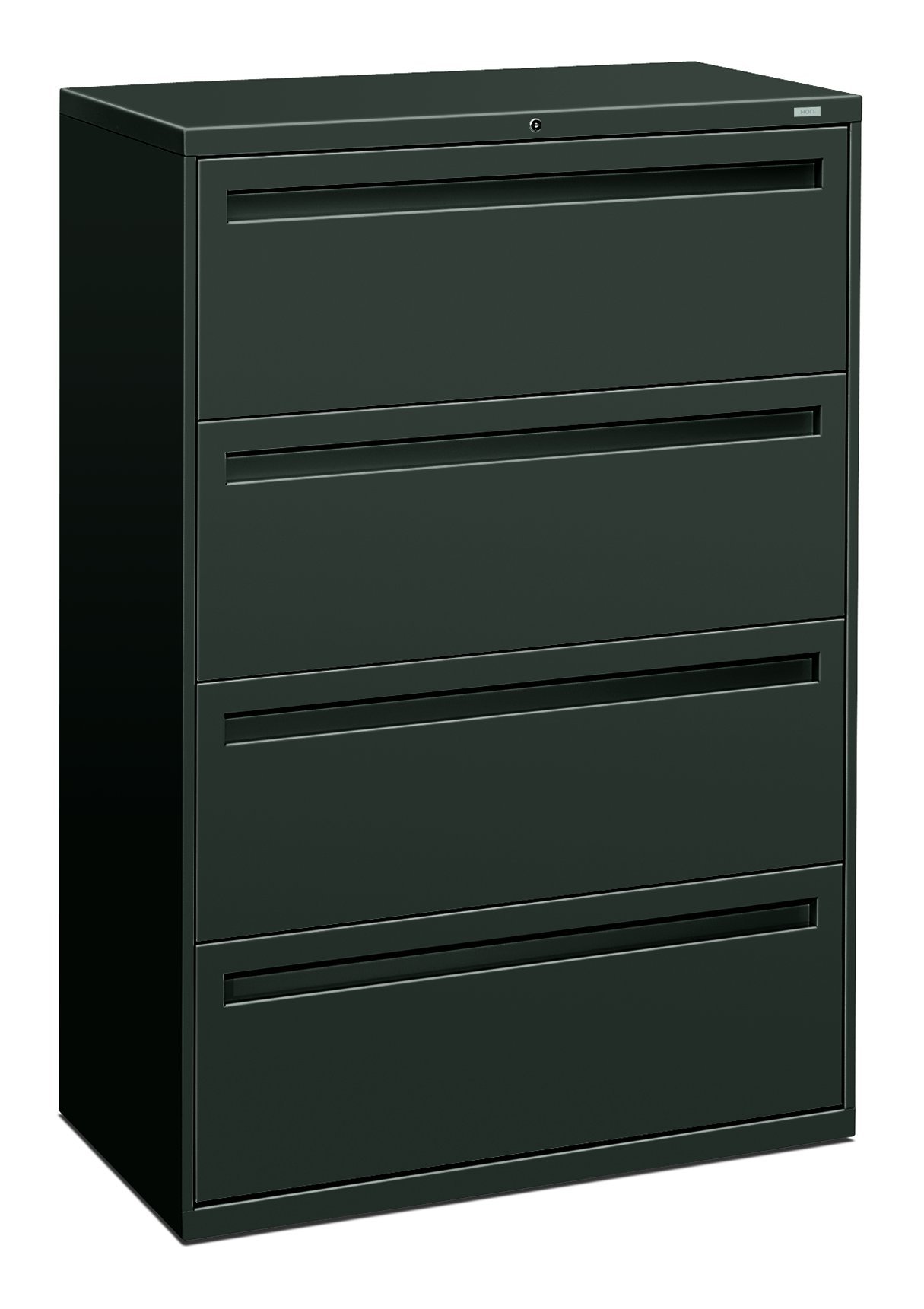 HON Brigade 700 Series Lateral File, 4 Legal/Letter-Size File Drawers, Charcoal, 36" X 18" X 52.5"