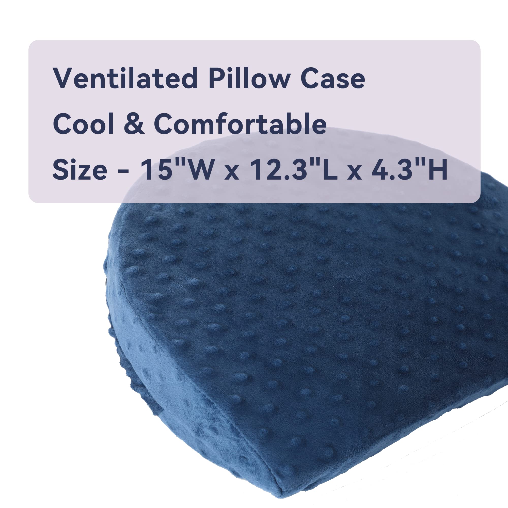 Cilare Pregnancy Pillow Wedge, Memory Foam Pillow for Maternity, Body Support, Belly, Back, Knees, Reversible and Adjustable Pillow with Removable Cover