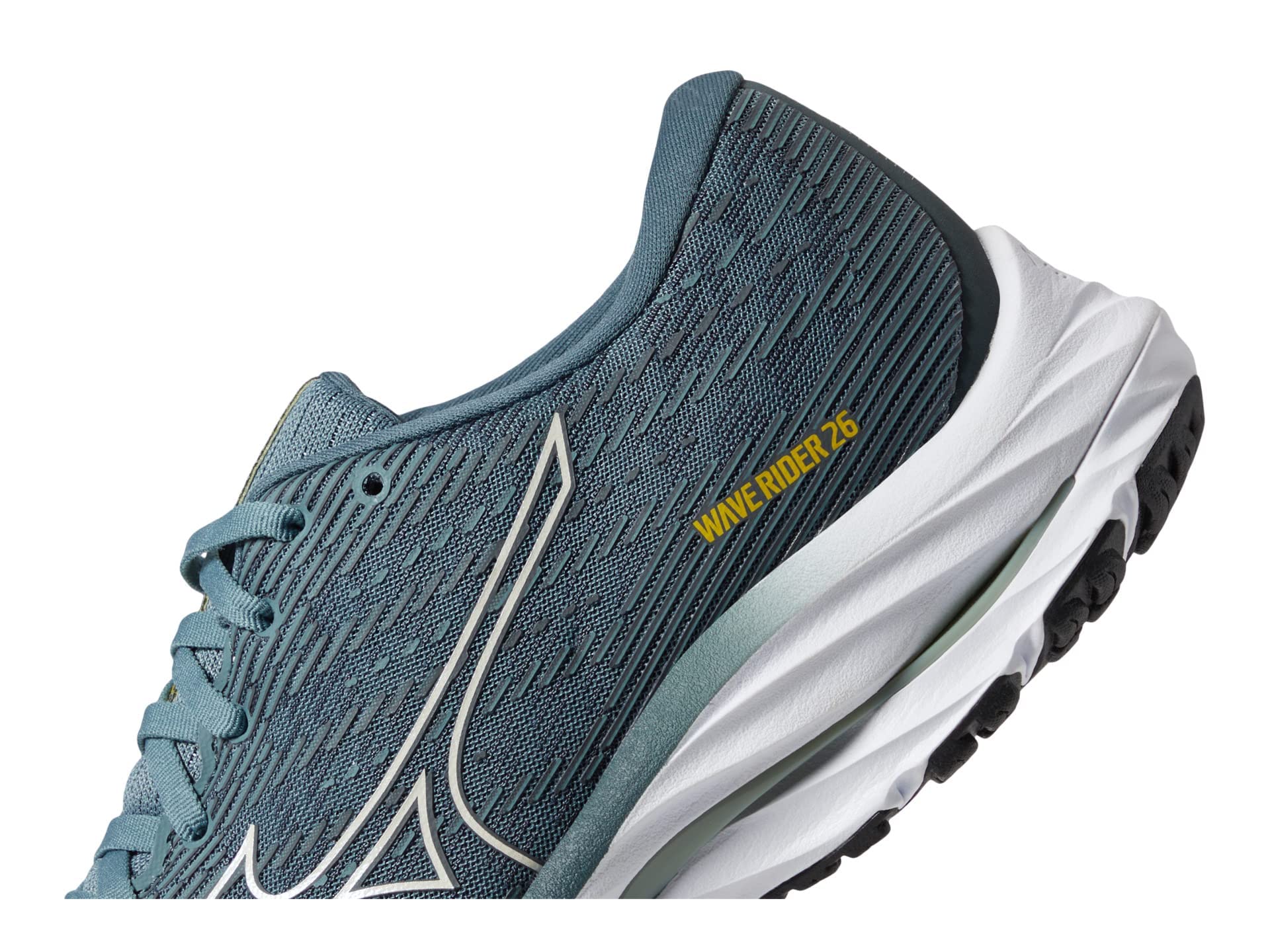 Mizuno Men's Wave Rider 26 | Neutral Running Shoe | Goblin Blue/Vaprous Grey | US 10