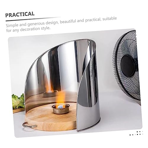 Zerodeko Chopping Board Guard Butter Board Cooking Sink Screen Round Cutting Board Metal Screen Dirt Spatter Guard Chopping Board Oil Baffle Kitchen Grease Shield Screen Barrier Safety Mask